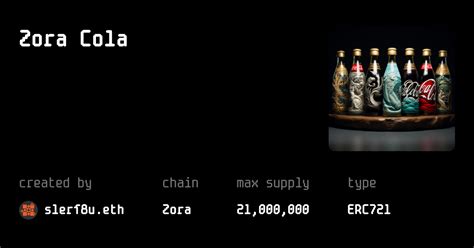 Zora Cola Mint Fun
