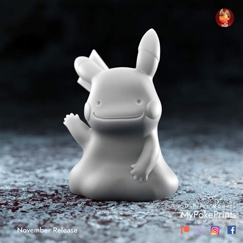Free 3d File Ditto X Pikachu Dittochu Presupported・3d Printer Model To Download・cults