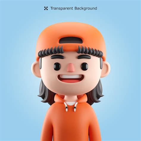 Avatar De Personaje De Dibujos Animados Masculino 3d Aislado En