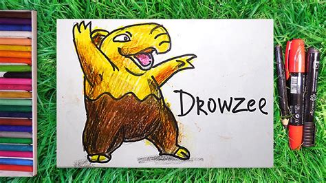 Как нарисовать Покемона Дроузи How To Draw Pokemon Drowzee Урок рисования Youtube
