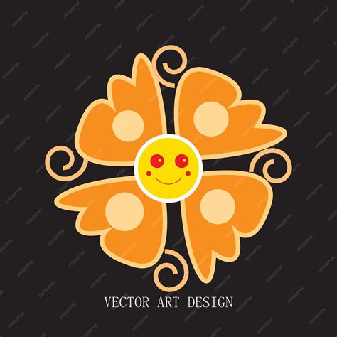 Premium Vector Cute Flower Vector Design Template