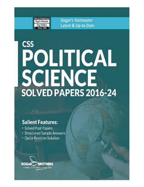 CSS Political Science Solved Papers Guide Kitabbooking