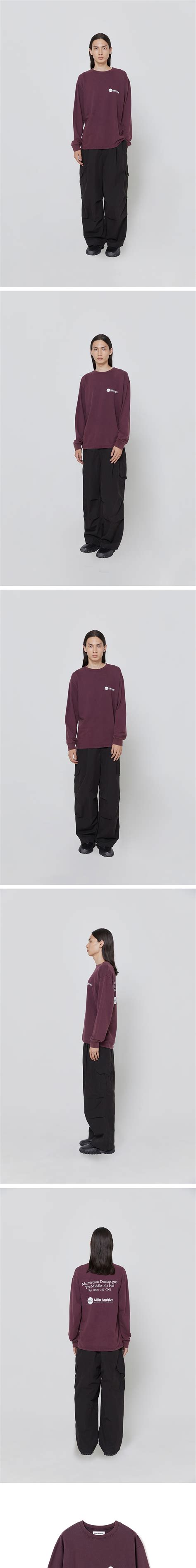 밀로 아카이브 도큐먼트 롱 슬리브 다크 마룬 Millo Archive Kream