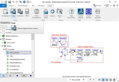 modelica how could i export a vector graphics in dymola stack overflow
