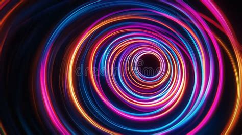 Colorful Spiral Patterns Create Dynamic Visual Effect Dark Background Stock Photos - Free ...