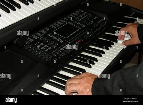 Keyboard Of A Synthesizer Stock Photo Alamy