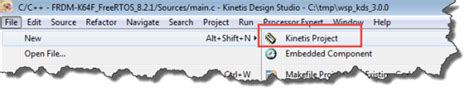 Tutorial Using Processor Expert And Freertos With Kinetis Sdk V12