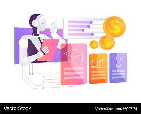 Ai Optimized Resource Allocation Abstract Concept Vector Image