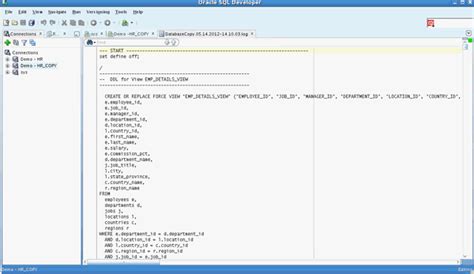 Database Copy Using SQL Developer 3 1