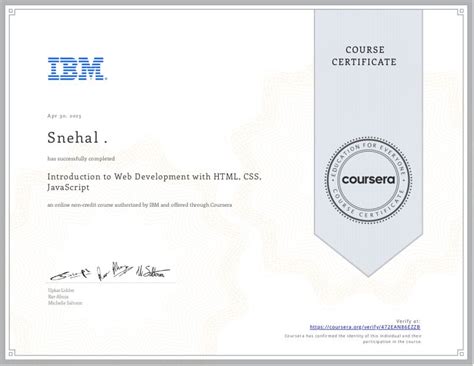 I Am Happy To Share That I Have Completed The Course On Introduction To Web Development With