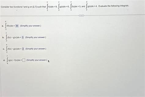 Solved Consider Two Functions F And G On 2 7 Such That Chegg