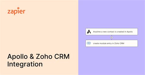 Anytime A New Contact Is Created In Apollo Create Module Entry In Zoho