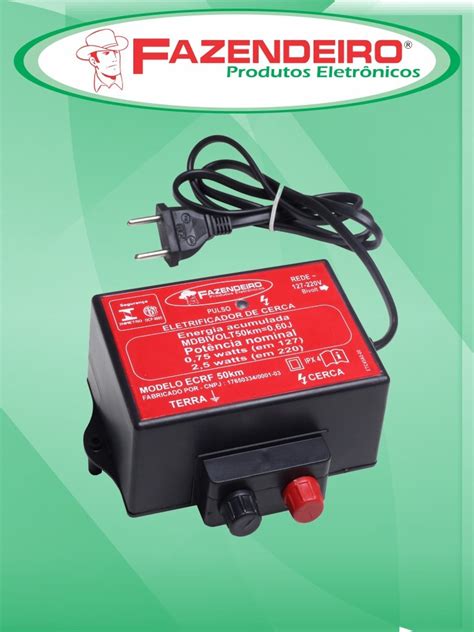 Eletrificador Cerca Elétrica Rural 50km Bivolt Fazendeiro R 120 00