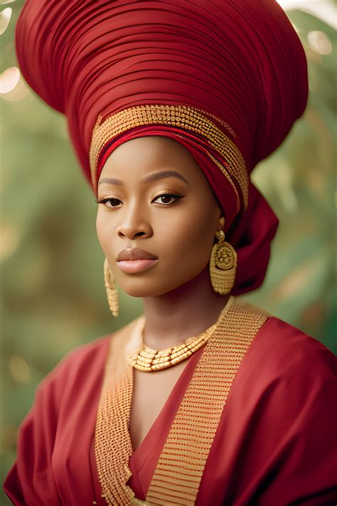 Portrait Of A Nigerian Queen In The Year 2070 VIARAMI
