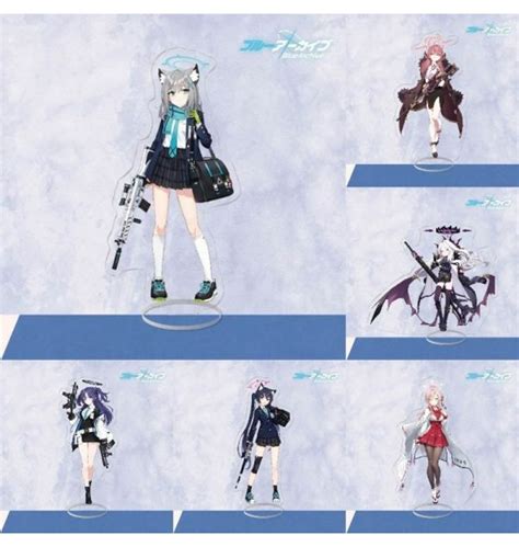 블루아카이브 Bluearchive 굿즈 아크릴 피규어 스탠딩 아즈사 굿즈 아리스 유우카 노노미 히후미 티몬