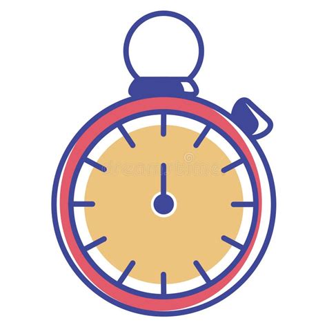 Cartoon Sports Timer Icon Illustration Isolated Stock Illustration