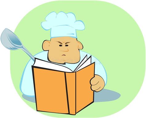 烹饪过程 向量例证 插画 包括有 协助 例证 正餐 商业 皱眉 主厨 准备 犹豫 美食 页面 5729994