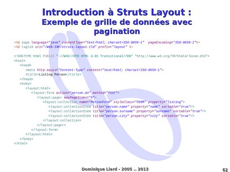 le framework struts 1 introduction à struts layout exemple de
