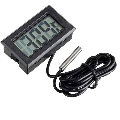 Termometro Digital Con Sonda 1m Sumergible LCD Acuario Congelador FY10 NTC