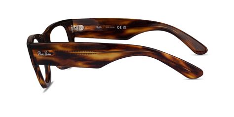 Ray Ban Rb0840v Wayfarer Striped Tortoise Frame Eyeglasses Eyebuydirect
