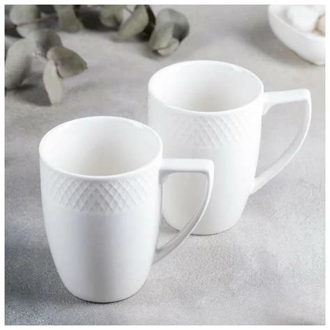 Set 2 Cani Julia Wilmax England Portelan 350 Ml Alb Emag Ro