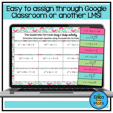 Quadratics Digital Activity Drag Drop Mini Bundle Made By Teachers