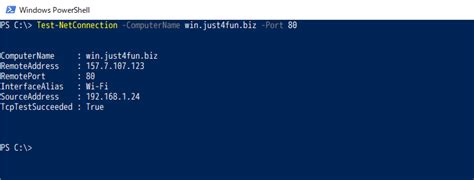 Powershell指定したポートのtcpが開放されているか調べる方法・test Netconnection Windowsと暮らす