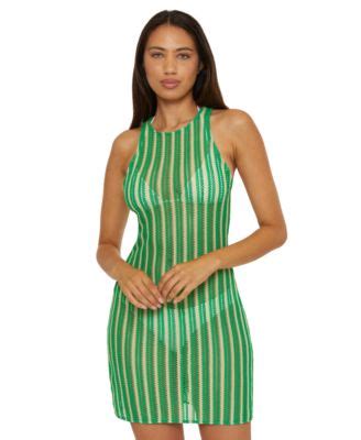 Becca Womens Cabo High Neck Crochet Dress Cover Up Macys