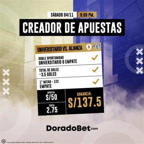 Apuestas Universitario Vs Alianza Lima Mira Las Cuotas Del Empate De