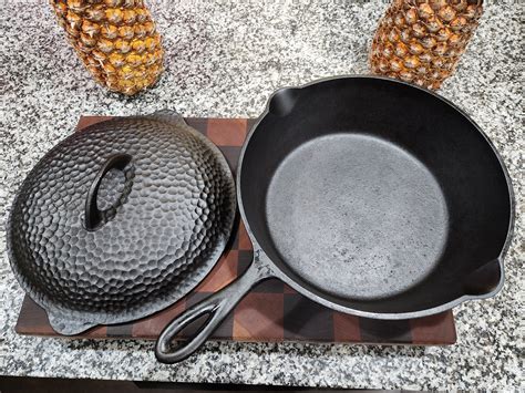 Chicago Hardware Foundry Chf Deep Hammered Deep Skillet 89b With Lid Etsy