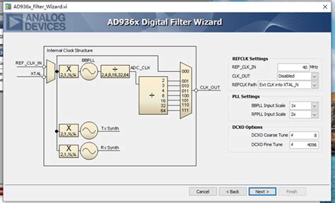 使用ad936x Evaluation Software导出配置时，软件提示滤波器系数过多。 讨论 Other Products Cn Engineerzone