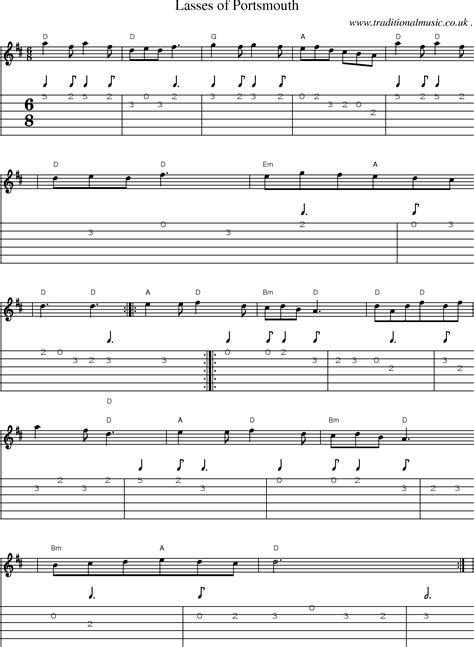 Folk And Traditional Music Sheet Music Guitar Tab Mp3 Audio Midi
