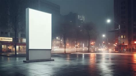 Premium Ai Image Blank Road Billboard