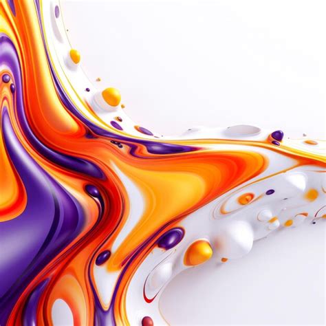 Premium Photo 3d Abstract Background Fluid Dynamics With Splashes