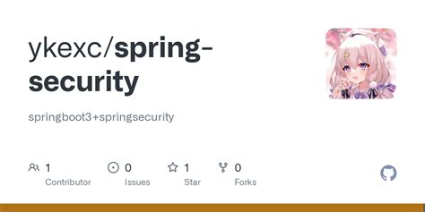 Github Ykexcspring Security Springboot3springsecurity