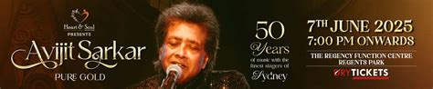 Avijit Sarkar Pure Gold Live In Concert Sydney 2025 Au