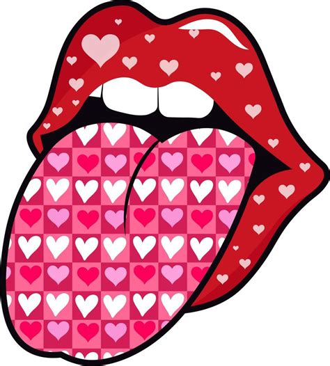 Valentines Day Lips 14976748 Vector Art At Vecteezy