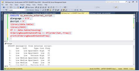 Processing External Data With SQL Server And R