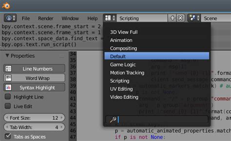 Technogems Scoring A Movie With Supercollider Blender Python And Osc Part Ii Keyframing