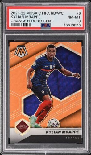 2021 22 Panini Mosaic Fifa Road To World Cup Kylian Mbappe 6 Orange