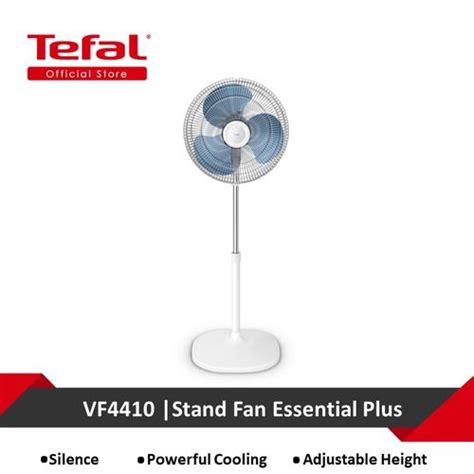 Tefal 16 Inch Stand Fan Essential Plus VF4410G2, 3 Speeds, Silent ...