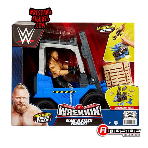 Brock Lesnar W WWE Wrekkin Forklift By Mattel