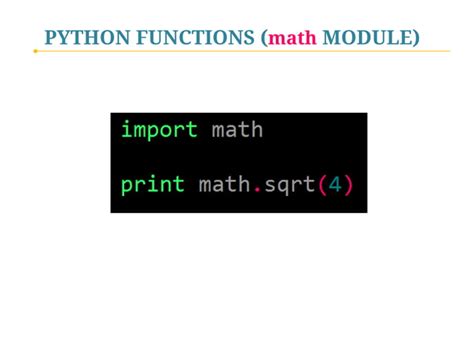Python Programming Iv Program Components Functions Classes Modules Packages Ppt