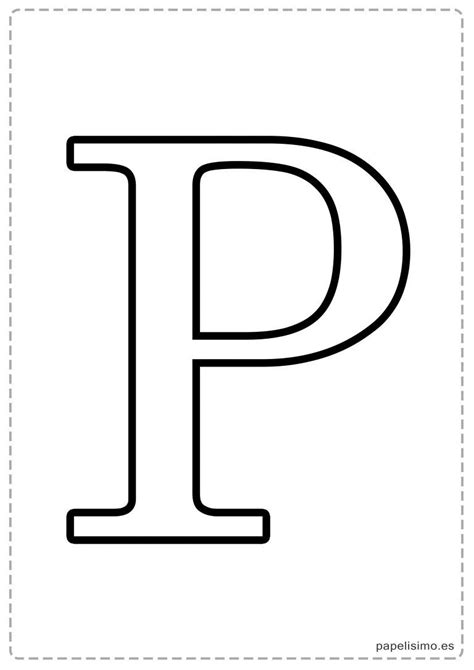 P Abecedario Letras Grandes Imprimir Mayúsculas Alphabet Letters To