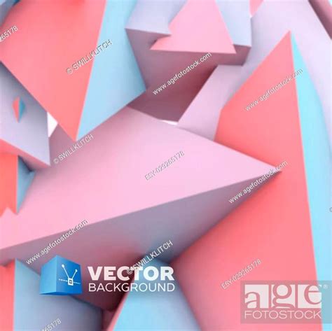 Abstract Background With Overlapping Rose Quartz And Serenity Pyramids