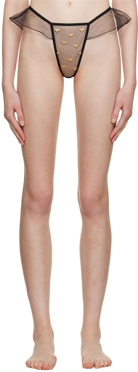 Le Petit Trou Black Or Loose Briefs Ssense Uk