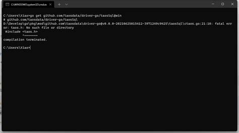 使用golang客户端报错 Issue taosdata driver go GitHub