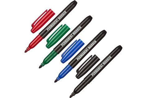 Набор перманентных маркеров ООО Комус 3 5 мм 4 цвета 257241 выгодная цена отзывы