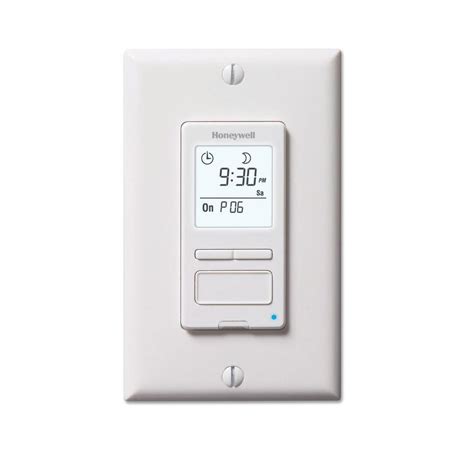 Honeywell Econoswitch 120 Volt 7 Day Program In Wall Solar Digital