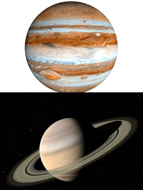 Jupiter To Saturn 8 Planets And Their Ranking According To Sizes